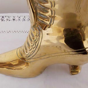 Vintage Brass Boot - Etsy