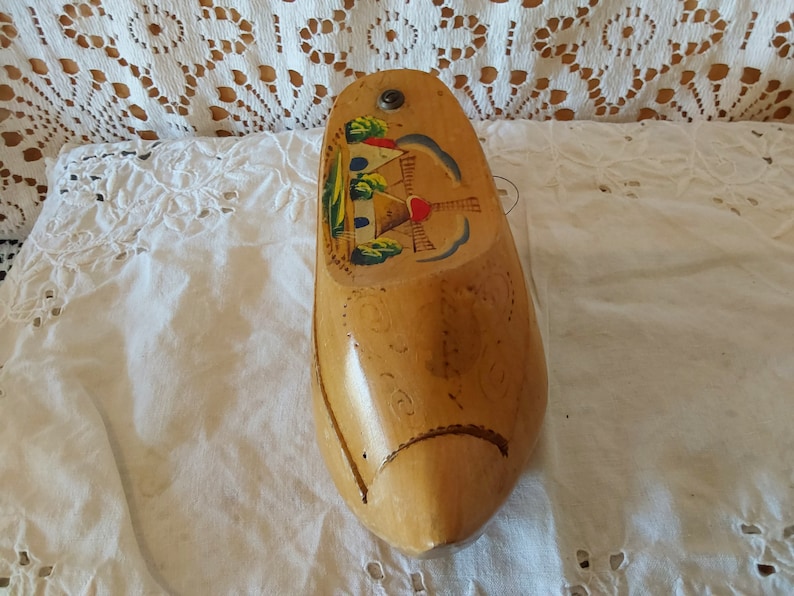 Vintage Dutch Clog Sewing Box - Etsy