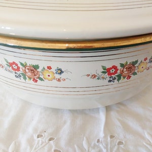 Vintage French Enamel Cooking Pot - Etsy