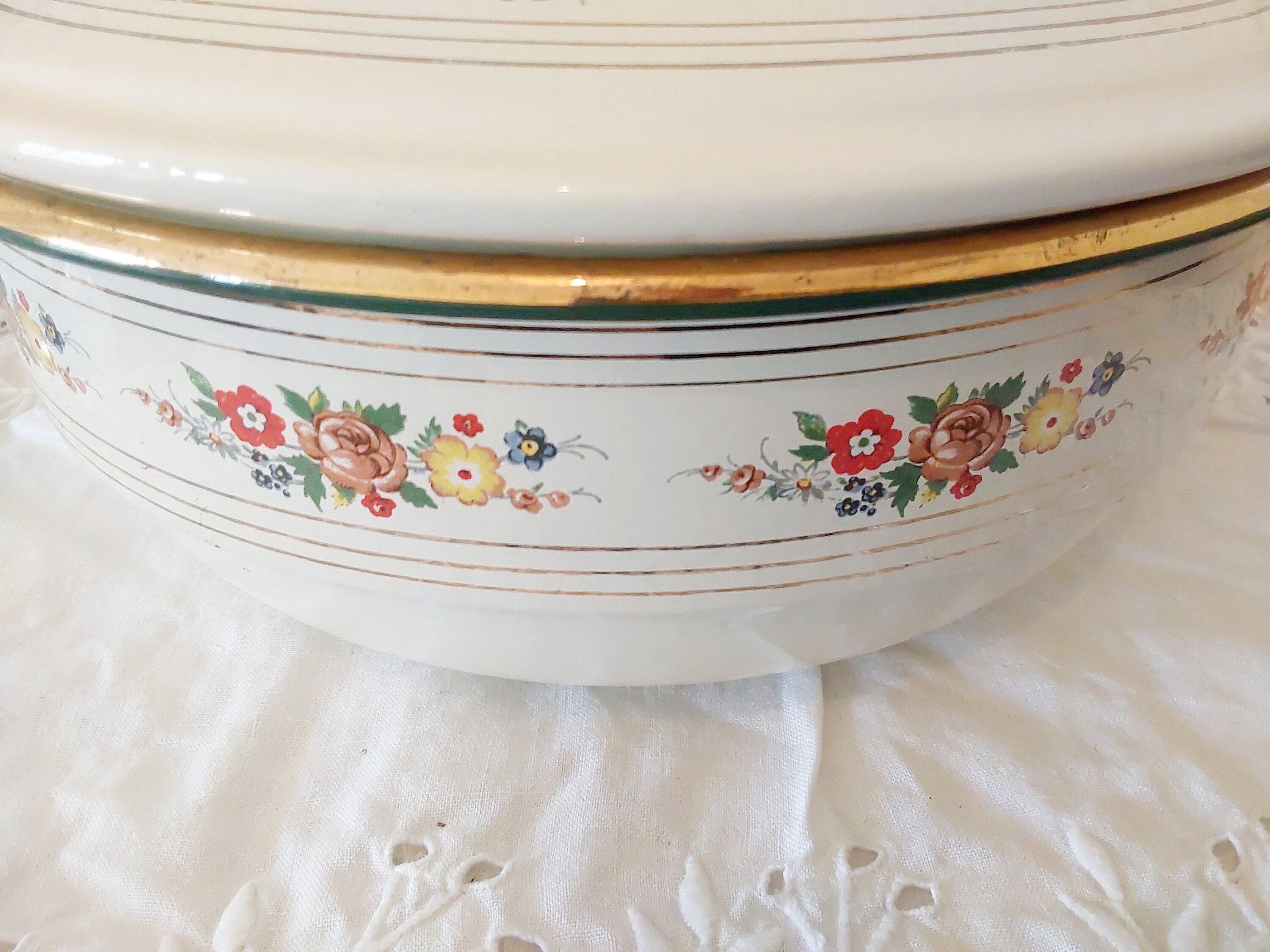Vintage French Enamel Cooking Pot - Etsy