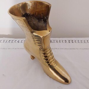 Vintage Brass Boot - Etsy