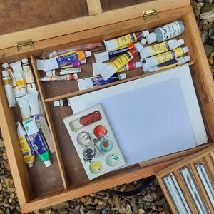 Vintage Artists Box With Contents - Etsy