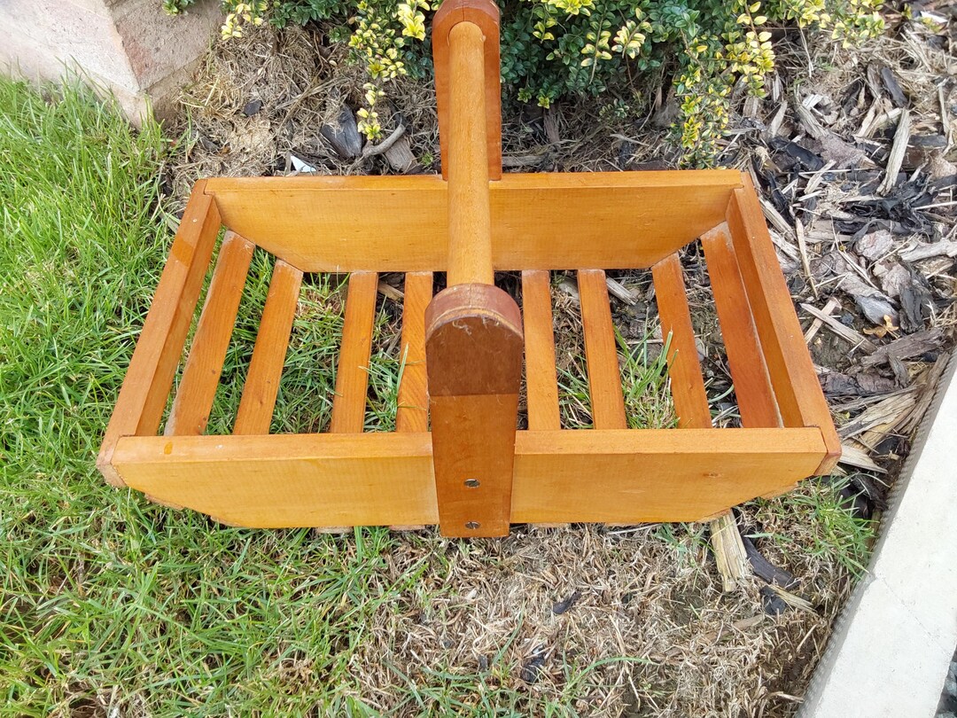 Vintage Style Wooden Trug - Etsy
