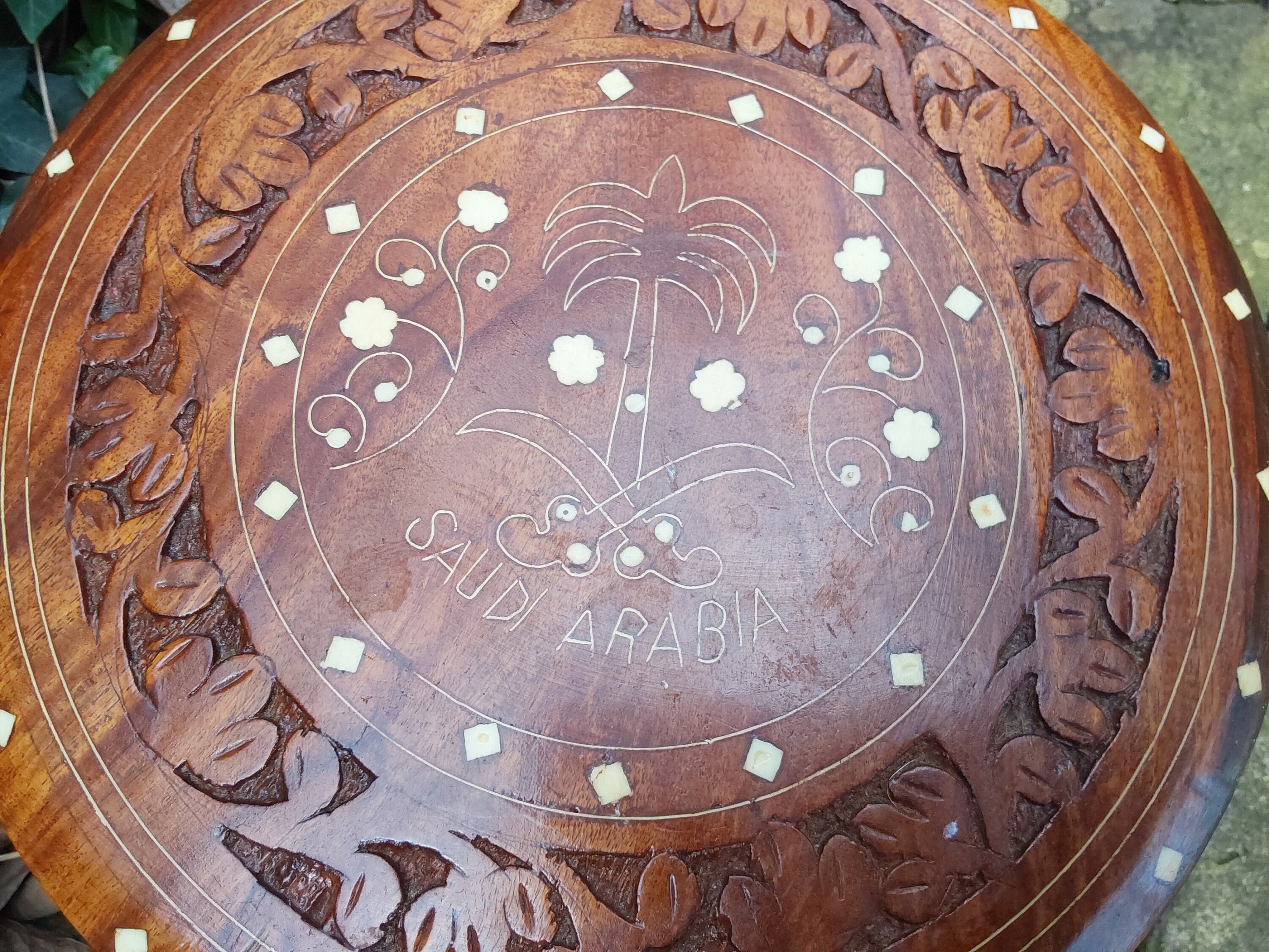 Vintage Wooden Carved Table - Etsy