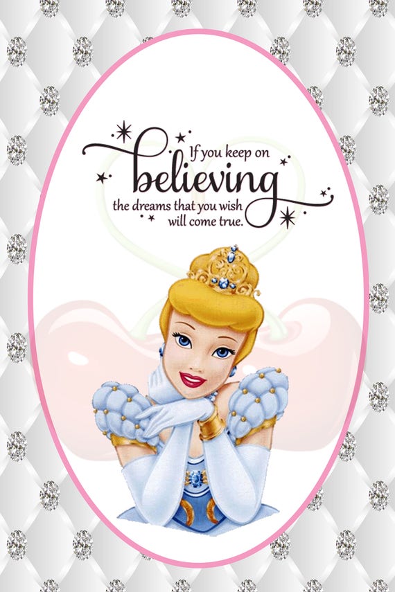 Cinderella Poster Board // Disney Princess // Little Girl // | Etsy