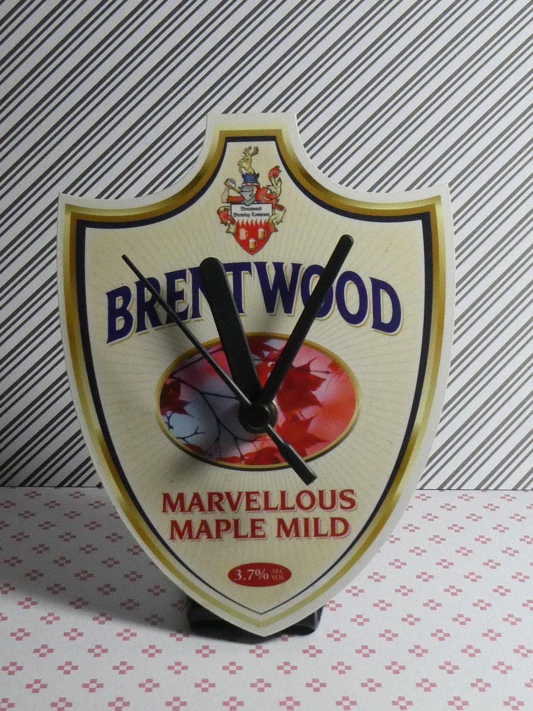 Beer Pump Clip Desk Clock - Brentwood Brewery "marvellous Maple Mild" - Etsy