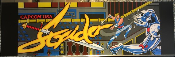 Strider Arcade Marquee 26 X 8 - Etsy