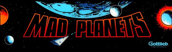 Mad Planets Arcade Marquee 23 X 7 available in 26 X - Etsy