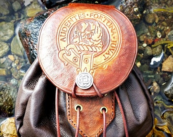 Traditional Small Rob Roy Style Leather Sporran/ Pouch | Etsy UK