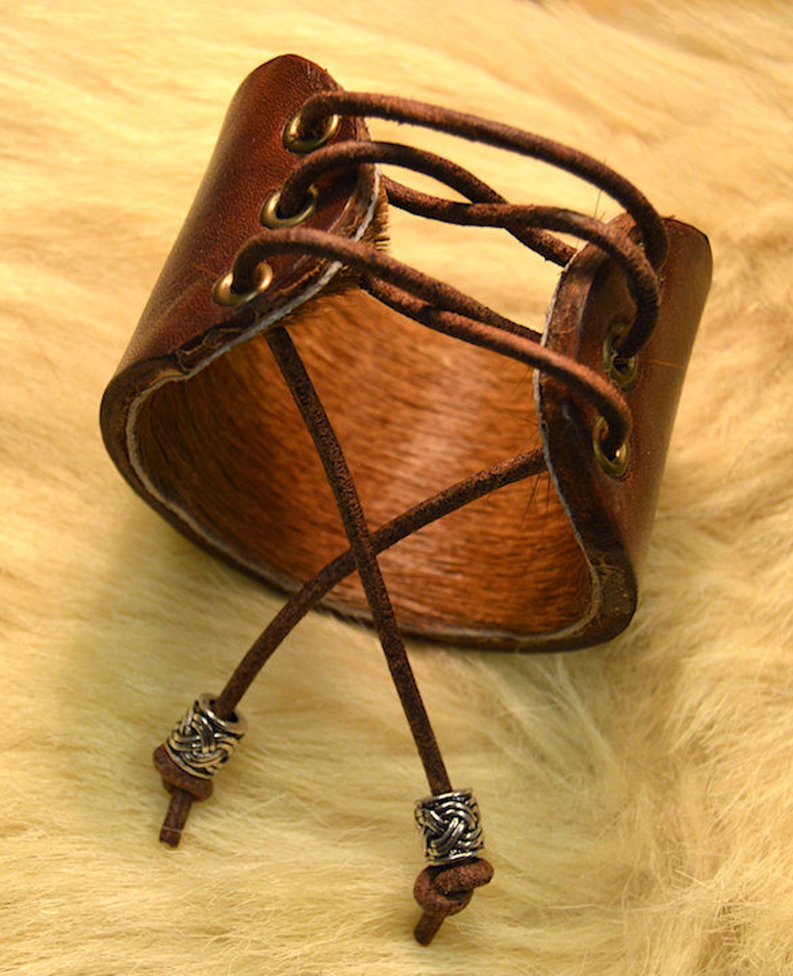 Scottish Thistle Leather Wrist Cuff - Etsy