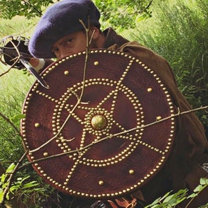 Scottish Targe With Star Pattern - Etsy UK