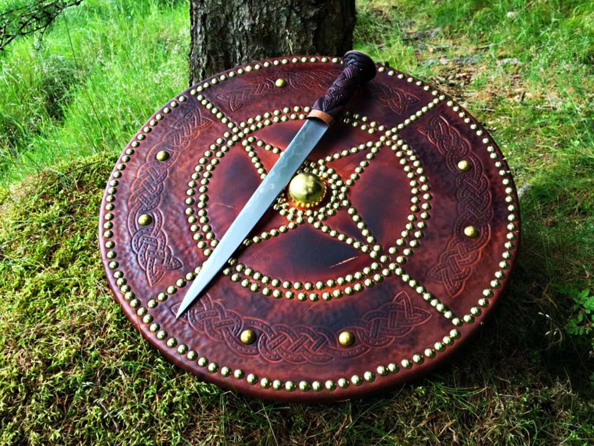 Scottish Targe With Star Pattern - Etsy
