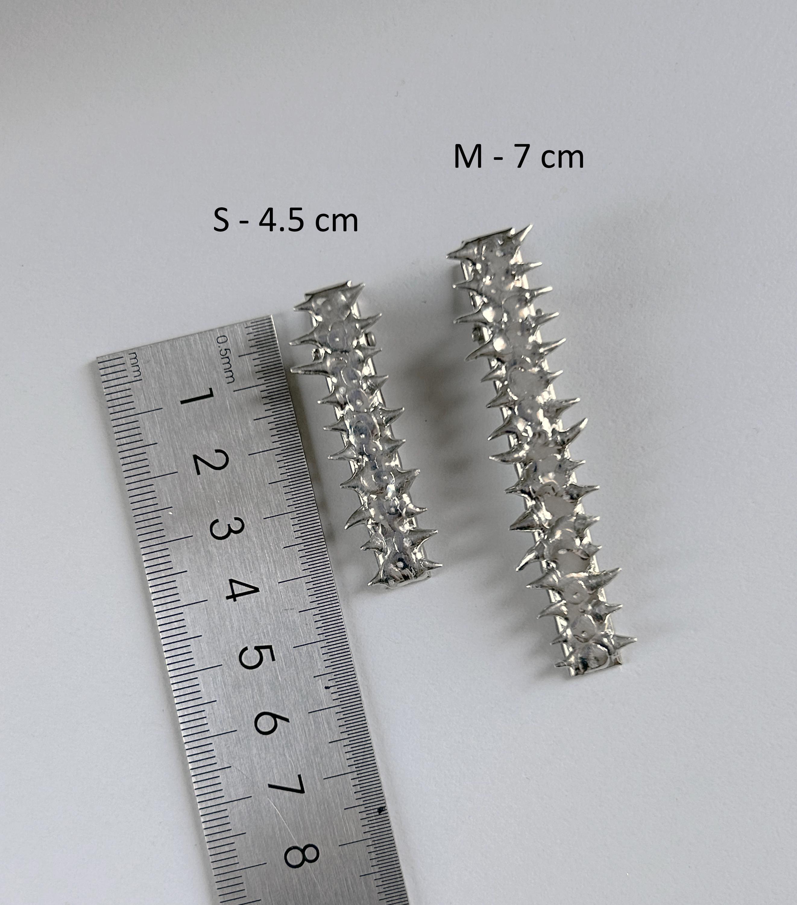 Punk Hairpin With Spikes, Cyber Spiky Hairpin Melted Liquid Metal ...