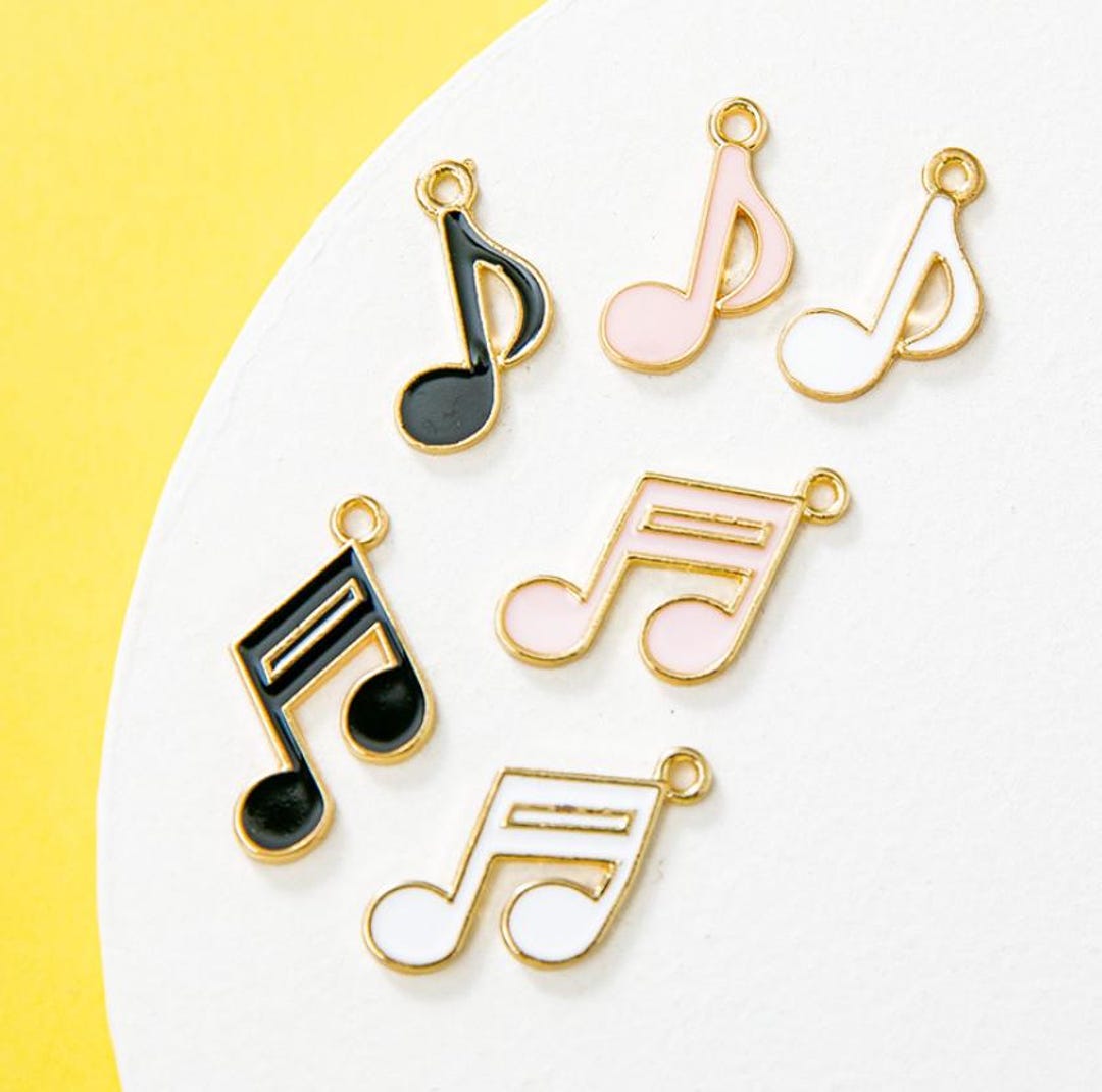 20 Ps - Mixed Enamel Music Notes Charms , 13mm/18mm - Etsy