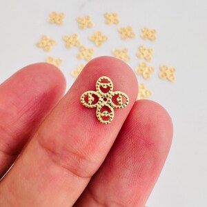 10 or 40 , Solid Brass Stamping , 24k Gold Plating, Jewelry Findings ...