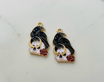 Crow Charms - Etsy