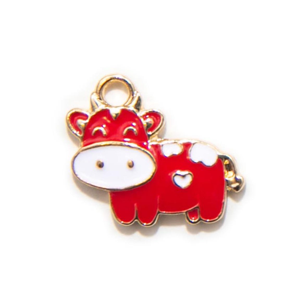 20 Ps - Enamel Cow Charms - 16x13mm - Etsy