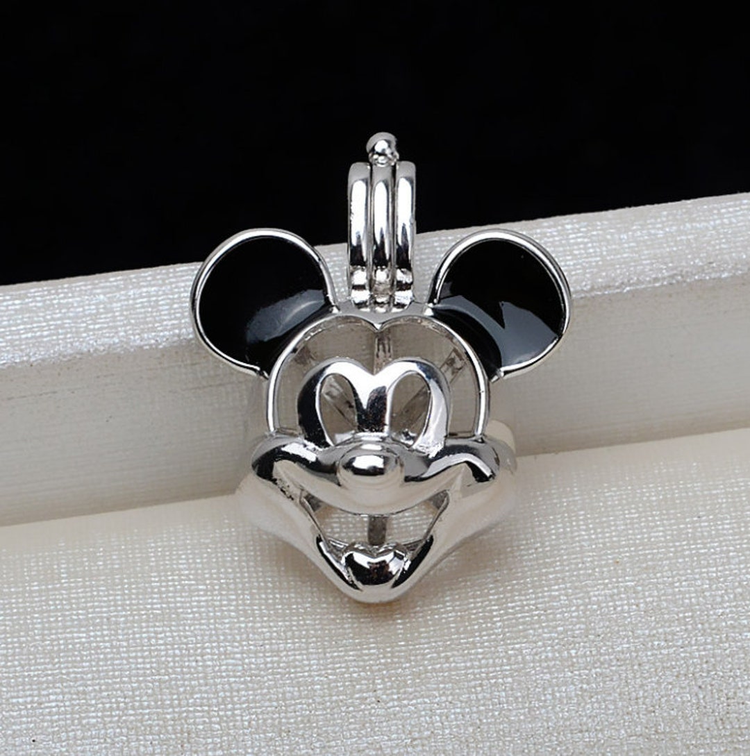 Sterling Silver Mouse Locket Pendant - Etsy