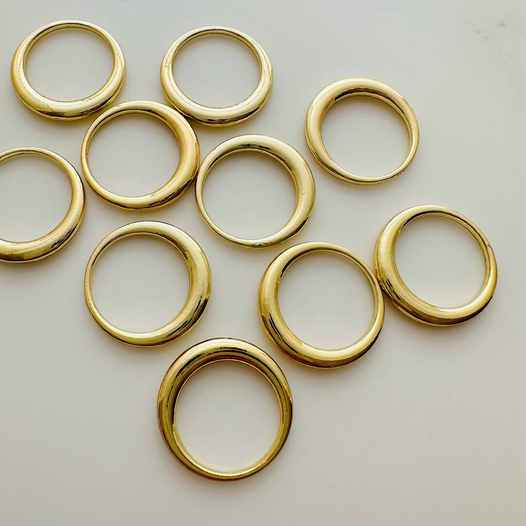 10 or 20, Circle Links , Gold Plated, 18x18mm - Etsy