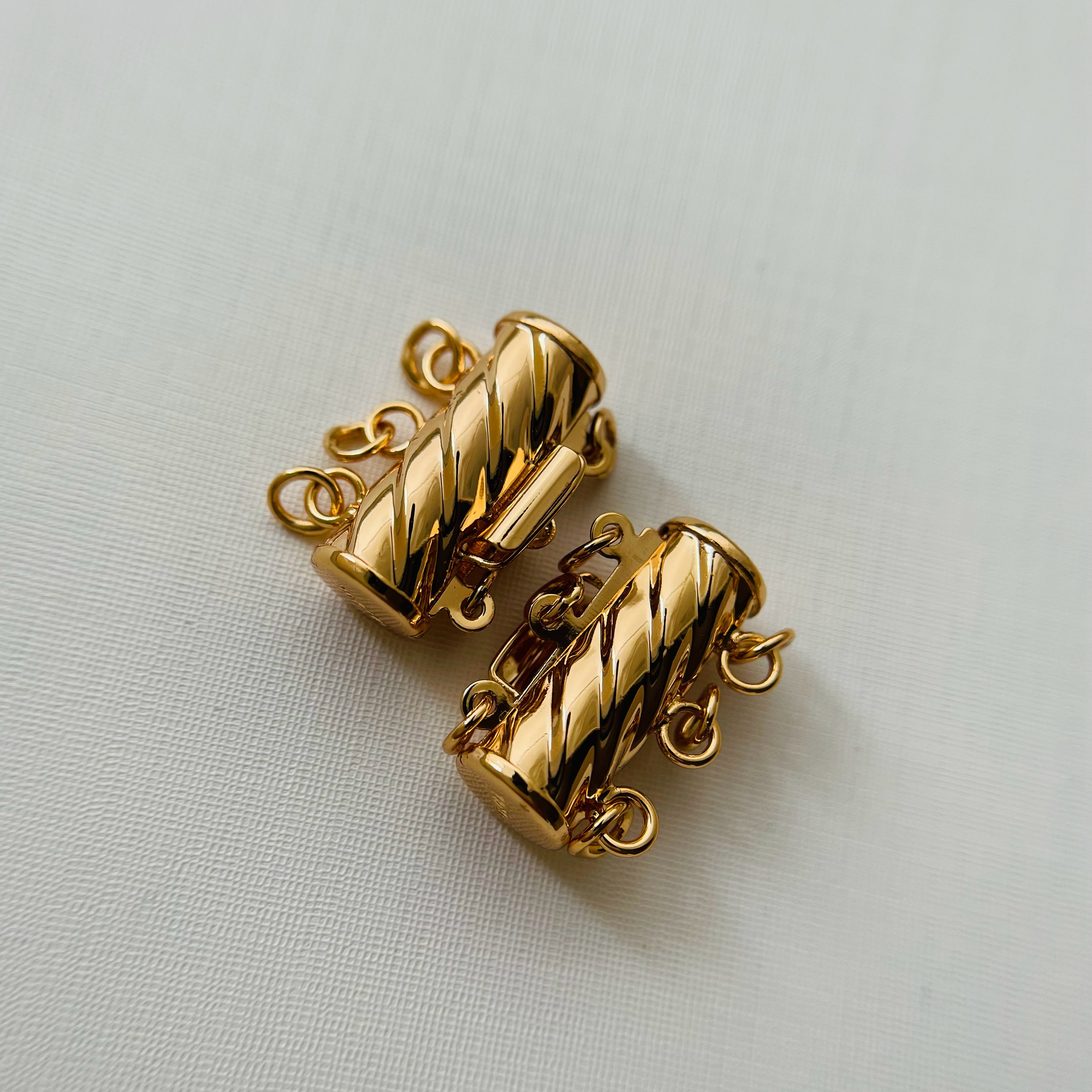 2 X Slide Tube Clasp , Three-strand, Tube Clasp for Jewelry Making ...