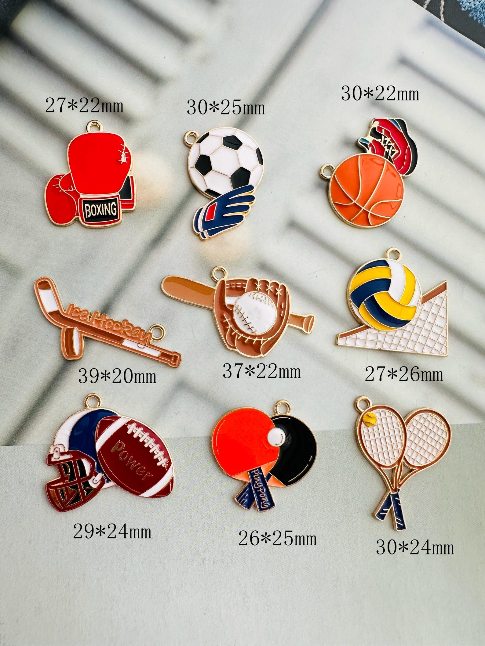 20 Ps - Enamel Ball Charms - Etsy