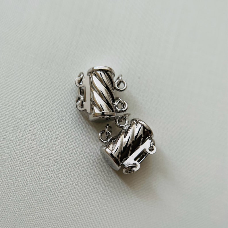 2 X Slide Tube Clasp , Two-strand, Tube Clasp for Jewelry Making ...