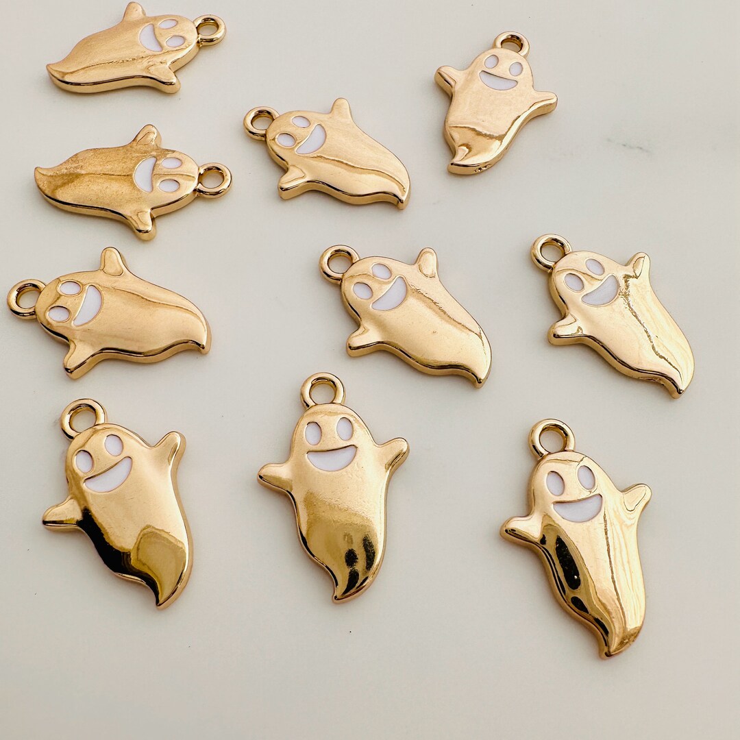 10 X Halloween Ghost Charms 20x14mm - Etsy