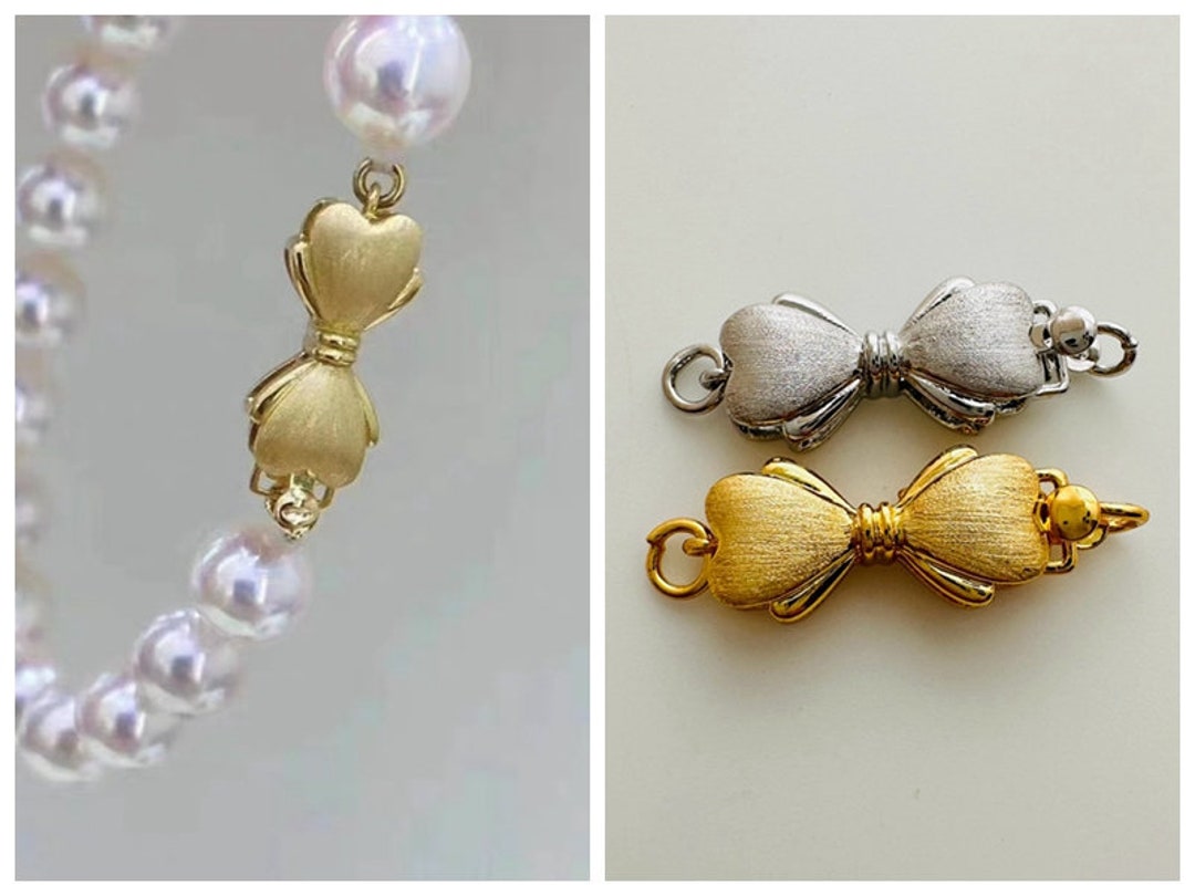 1 Pcs , Bow Clasp for Jewelry Making, Bracelet Clasp , 16x8mm - Etsy