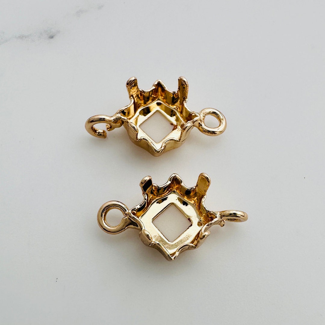 6x6mm, Blank 4-prong Setting , 6 Ps - Etsy