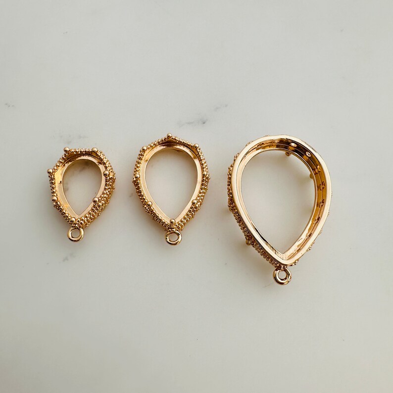 10x14mm,13x18mm, 18x25mm, Pear Setting, 10pcs - Etsy