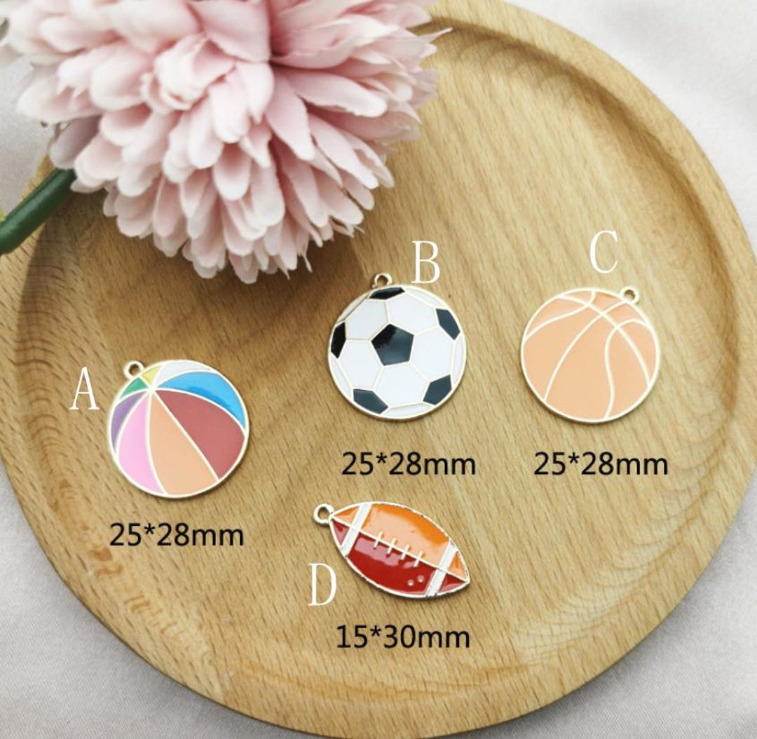 20 Enamel Ball Charms - Etsy