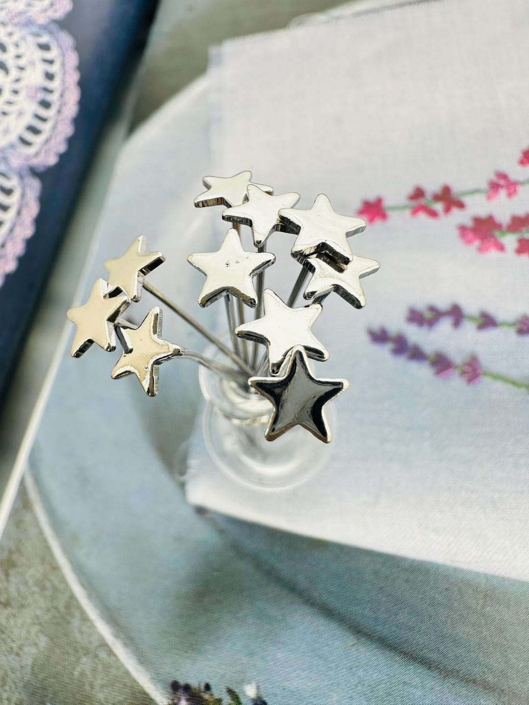 30 X Star Head Pin - 40mm - Etsy