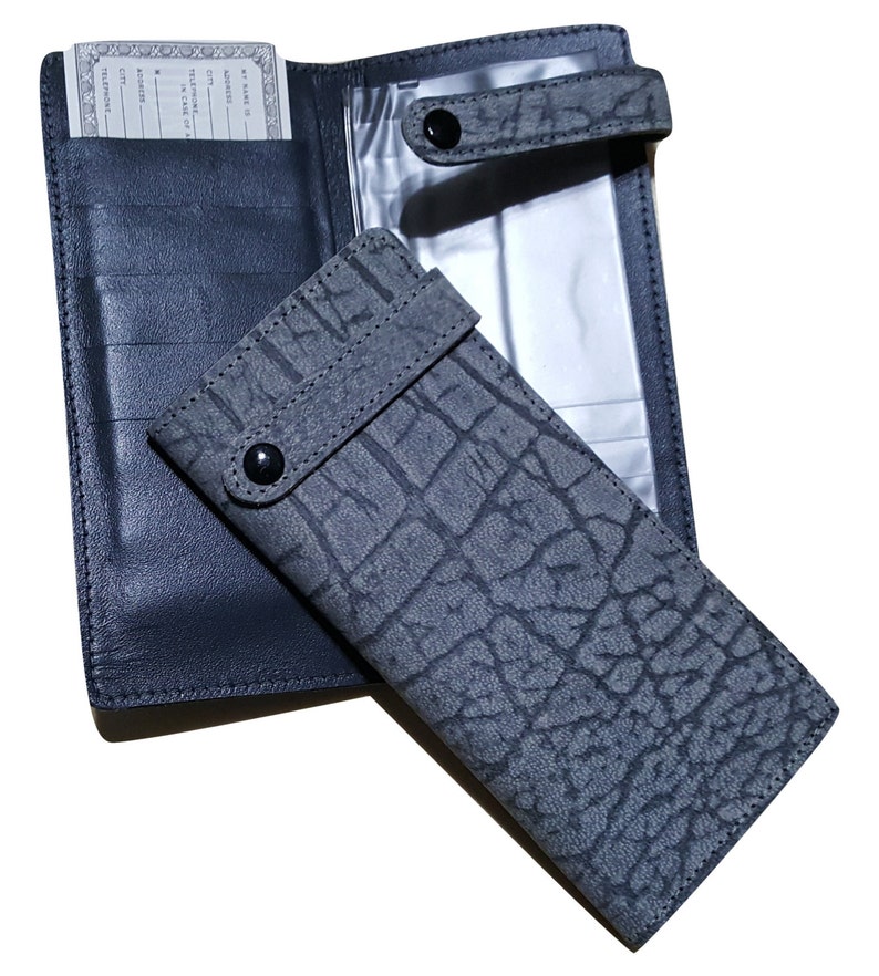 Wildebeest Boot Wallet, Genuine Leather Wallet, Exotic Leather, Genuine ...