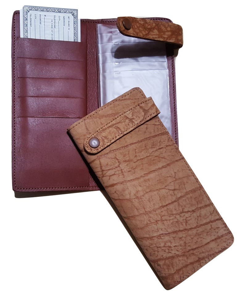 Wildebeest Boot Wallet, Genuine Leather Wallet, Exotic Leather, Genuine ...
