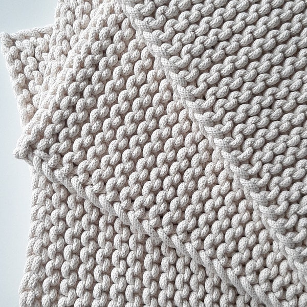 Knitted Table Runner - Etsy