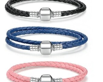 Pandora leather bracelet | Etsy