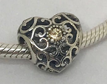 TREBLE CLEF Music Symbol Zirconia Charm Clear Cz, 100% Real 925 ...