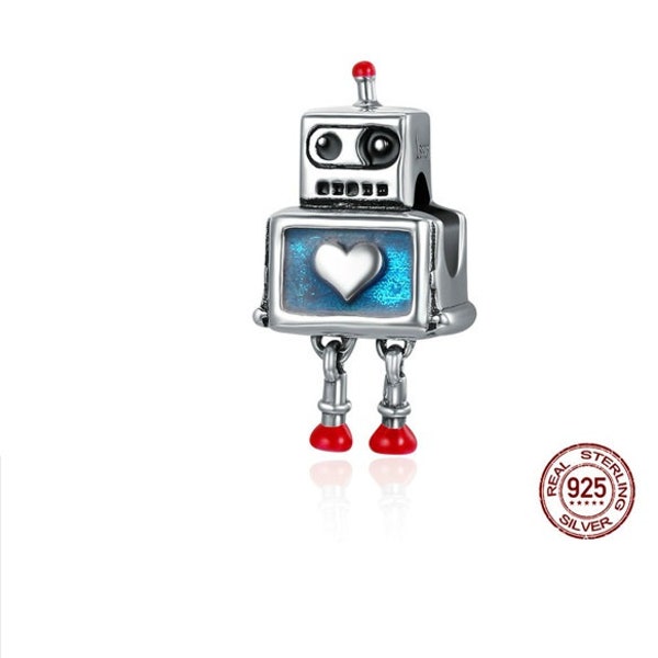 Pandora Robot Charm - Etsy