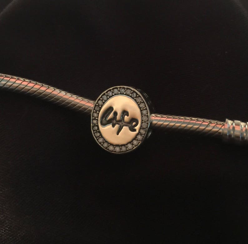 LIFE Charm 100% Real 925 Sterling Silver Fits Famous Pandora | Etsy