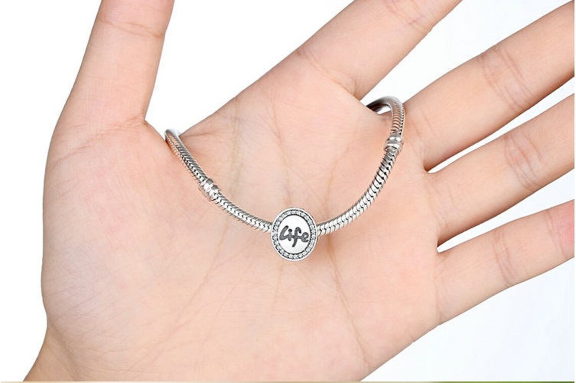 LIFE Charm 100% Real 925 Sterling Silver Fits Famous Pandora - Etsy