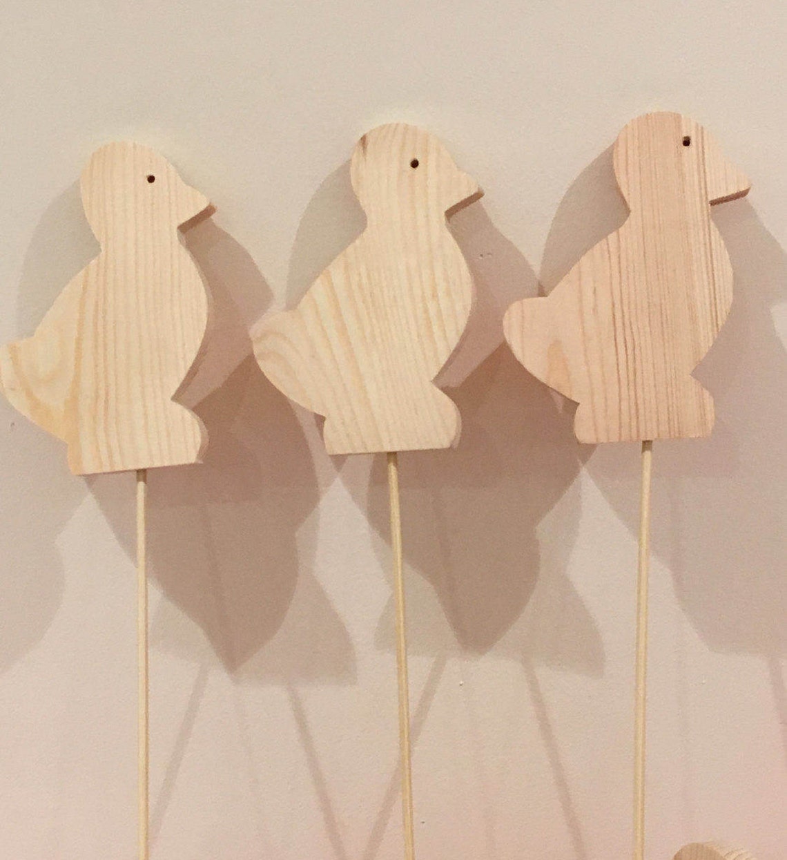 Wooden Bunnies. Chicks on Sticks. Chicks to Decorate. Bunnies to ...