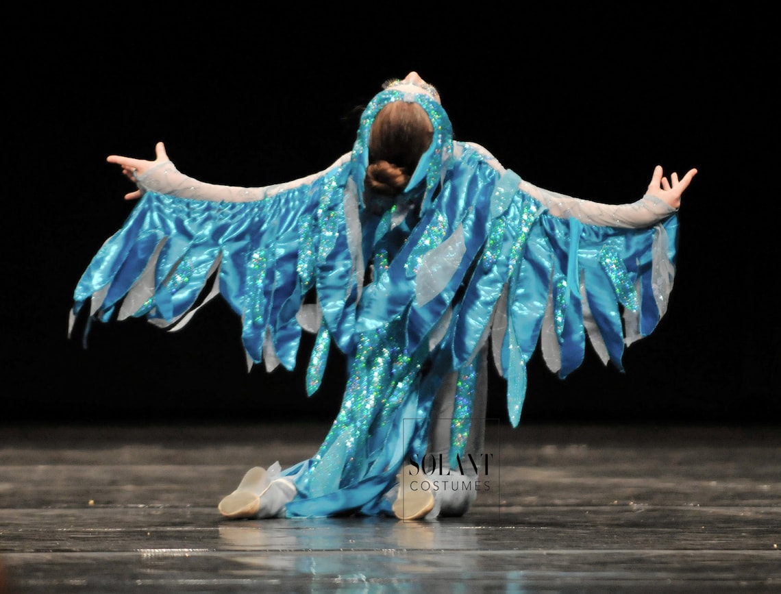 Contemporary / Fantasy / Open Dance Costume blue - Etsy