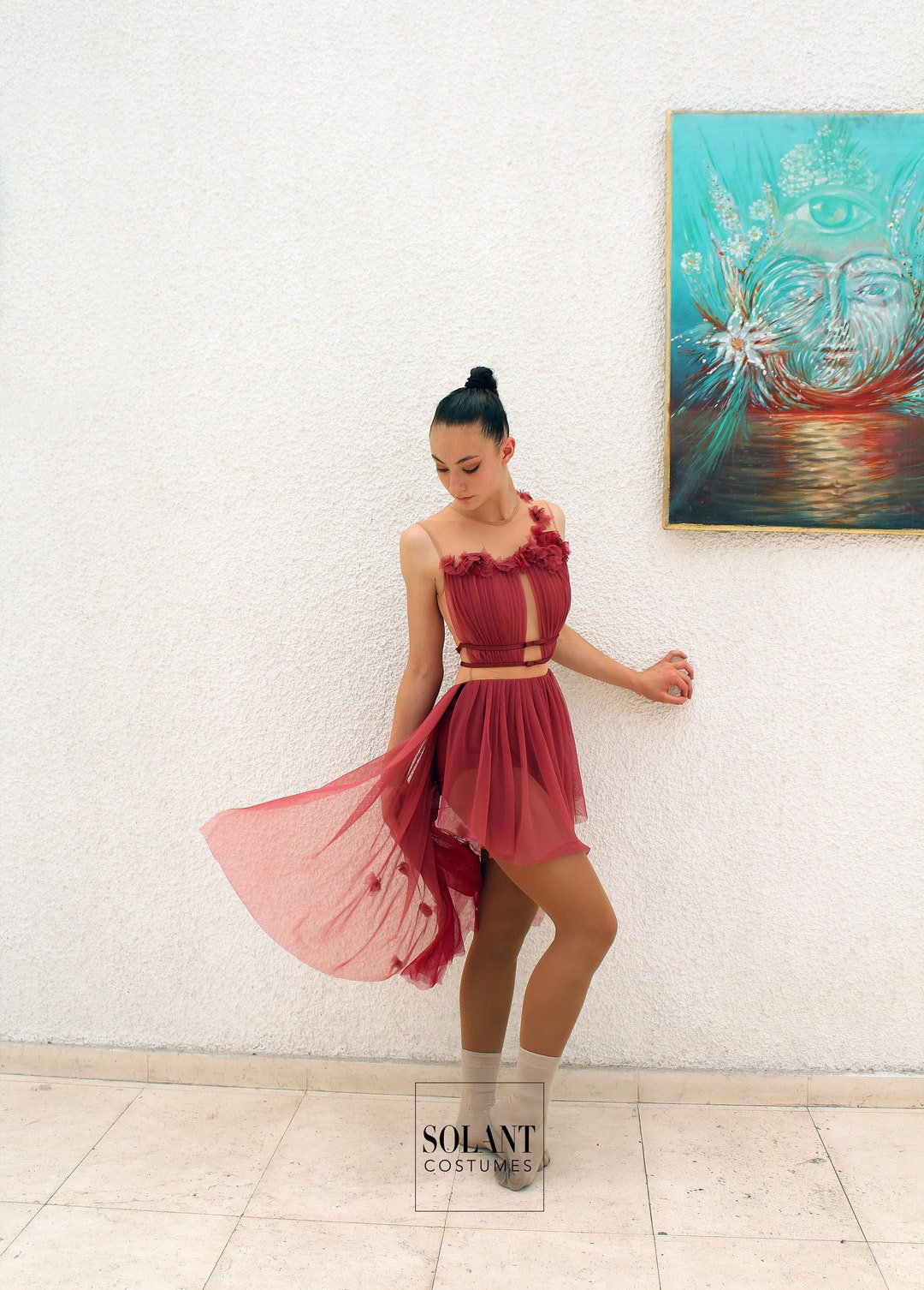 Dance Costume "spring" Contemporary/ Modern/ Jazz/ Aerial/ Pole ...