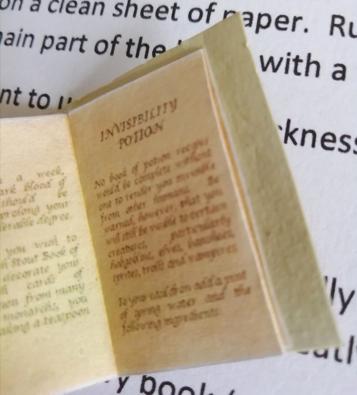 Mini Potion Book Printable Miniature Book Steampunk Potion Book 12th ...