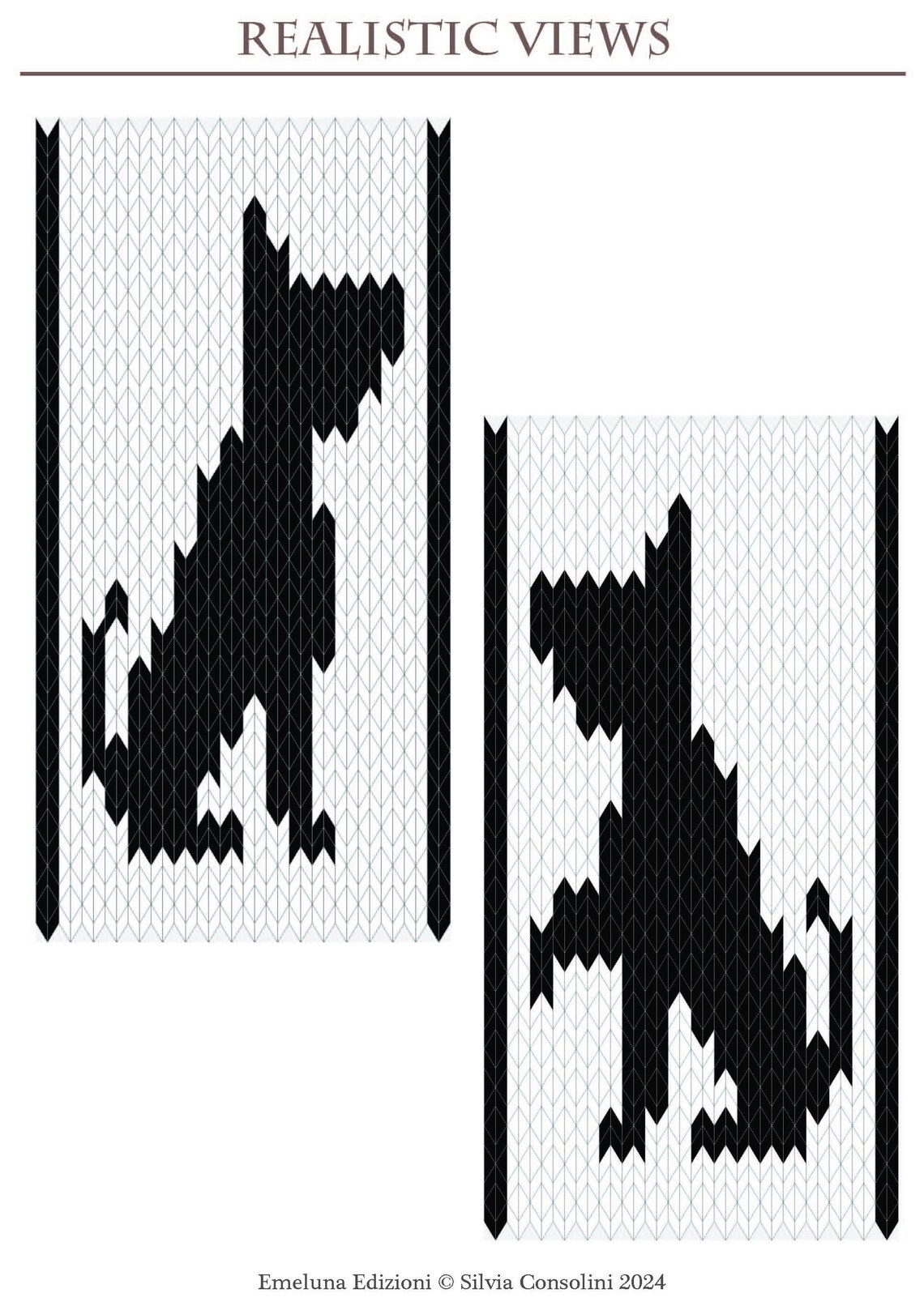 Dogs and Paws Tablet Weaving Patterns: Double Face Ribbon (PDF Pattern ...