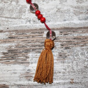 Wooden and Glass Paternoster, Medieval Prayer Beads, Small Rosary for ...