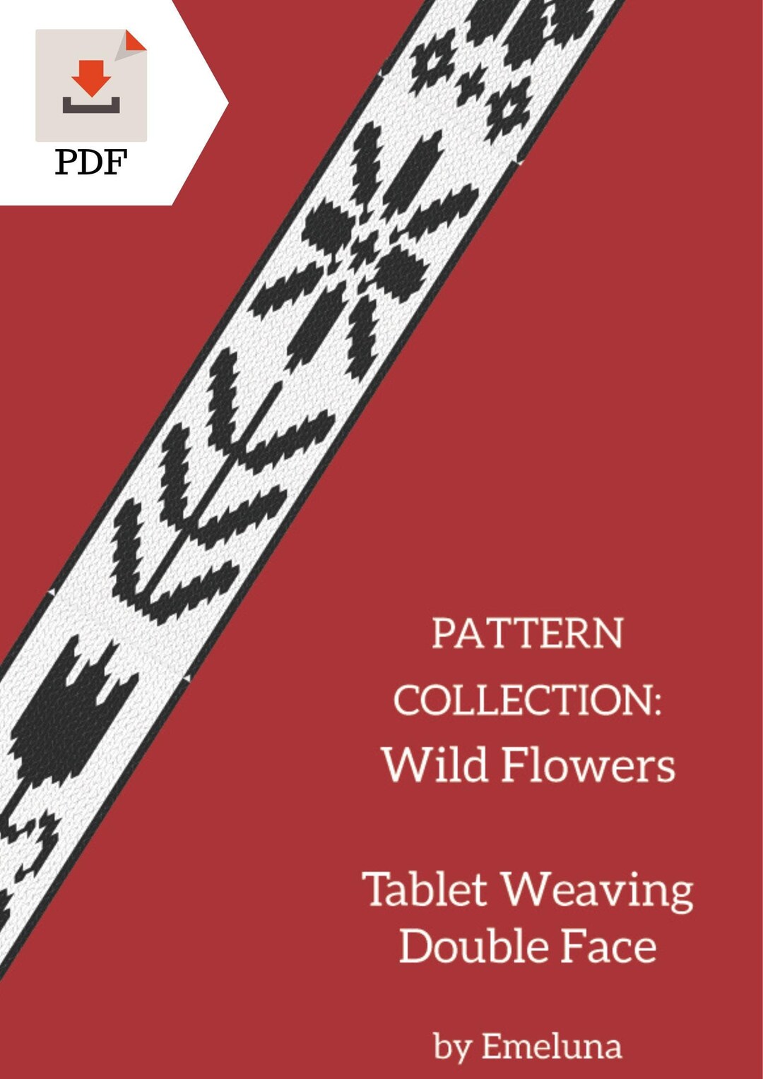 Wild Flowers Double Face Tablet Weaving Patterns Collection, Learn ...