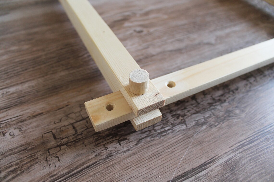 Medieval embroidery hoop rectangular frame adjustable size | Etsy