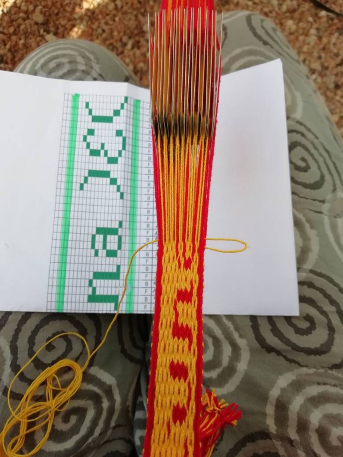 Alphabet double face tablet weaving patterns uppercase and | Etsy