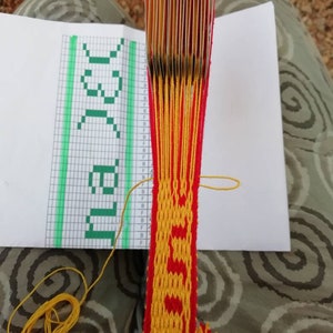 Alphabet Double Face Tablet Weaving Patterns, Uppercase and Lowercase ...